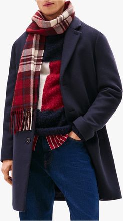 Tommy Hilfiger Manteau droit Smart Casual en laine m&eacute;lang&eacute;e