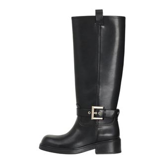 A|X Armani Exchange Schwarze hohe Stiefel f&uuml;r Frauen - - Shoes - Damen - Schwarzk - 40 EU