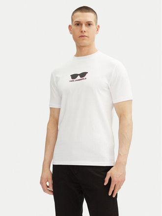 Karl Lagerfeld T-Shirt 755400 552235 Wei&szlig; Regular Fit