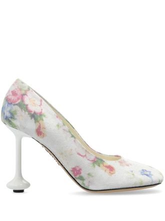 Loewe Toy Pumps 100mm - Wei&szlig;