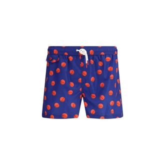 Kiton Logoed Badeshorts mit All-Over Spheres - - Swimwear - Herren - Mehrfarbig - 3XL