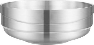 BESTONZON Edelstahl Doppelwandige Ramen Schüssel Isolierte Suppenschüssel Für Heiße Und Kalte Speisen Für Nudeln Reis Und Salate Für Zuhause Und Gastronomie