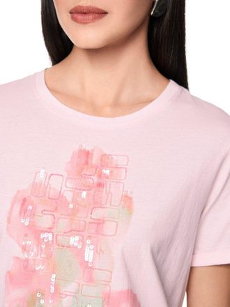 Marc Cain T-Shirt Mindful Moving Premium Damenmode mit Applikation