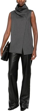 Sportmax Spsalbata Haut Col - Femme - Tops - Gris - Taille: 36 FR
