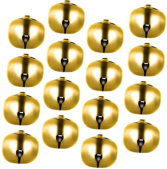 Frcolor 60 St&uuml;ck Teiliges Goldene Kleine Gl&ouml;ckchen Vielseitige Tragbare Bastelglocken f&uuml;r DIY Weihnachten Langlebige Dekorative Anh&auml;nger f&uuml;r Christbaum Gesche
