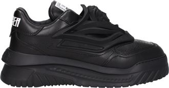 Versace Odissea Baskets Homme Cuir Noir