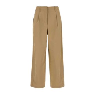 Herno Femme, Pantalons, Beige, Taille: 38 FR Wide Pantalons