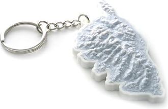 Generico Porte-cl&eacute;s topographique en 3d de l&icirc;le de Corse, Gris/blanc H, Taille Unique