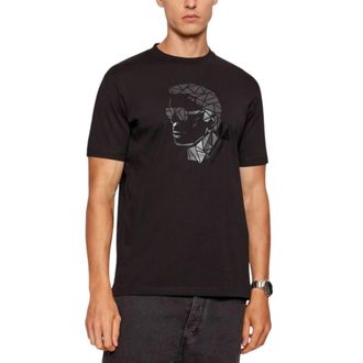 Karl Lagerfeld Crewneck T-Shirt - - Tops - Herren - Schwarzk - S