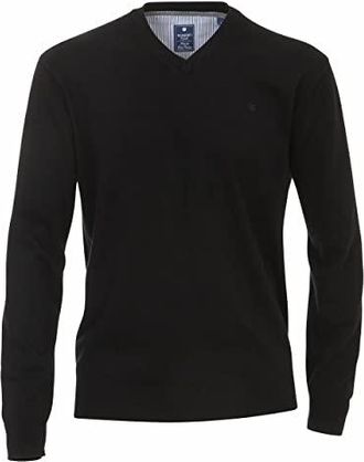 Redmond Casual Messieurs Pull-over 600 100 % coton noir XL