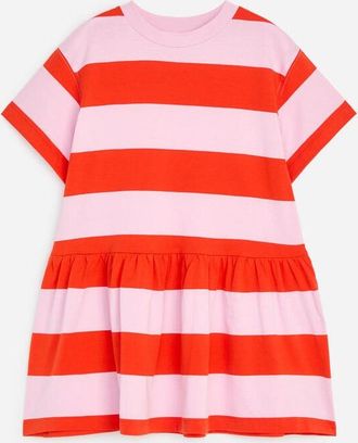 Arket Jerseykleid Mit R&uuml;schen -Rosa