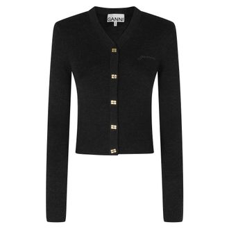Ganni Cardigans - - Knitwear - Damen - Schwarzk - XS