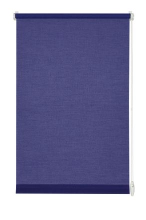 Gardinia Rollo ohne Bohren, Zum Kleben oder Klemmen, Blickdicht, Sichtschutz, Blendschutz, Inkl. Montage-Teile, EASYFIX, Dunkelblau, 75 x 150 cm (BxH)