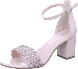 Marco Tozzi Damen Sandale mit Blockabsatz weiches FEEL ME Fu bett ideal f&uuml;r Business und Freizeit, Pink, 40 EU