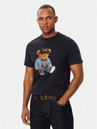 Guess T-Shirt M6BI64 K6573 Dunkelblau Regular Fit