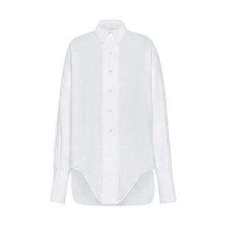 Maison Margiela Femme, Blouses et Chemises, Blanc, Taille: 34 FR Cotton Shirt