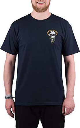 Powell Peralta T- Shirt Mcgill Skull and Snake Skate, Bleu, L Homme