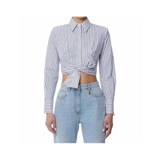 Elisabetta Franchi Shirt Ca12252E2Dl6 - - Blouses & Shirts - Damen - Blau - M