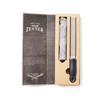 noTrash2003 Exklusive Metall K&auml;sereibe, Reibeset f&uuml;r K&auml;se, Parmesan, Muskatnuss, Zitrone etc. Hobel mit Handschuh zum Kochen