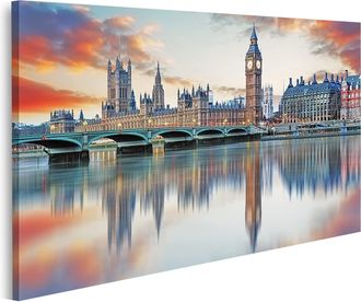 Islandburner Bild auf Leinwand London Big Ben und Houses of Parliament Großbritannien Bilder Wandbilder Poster