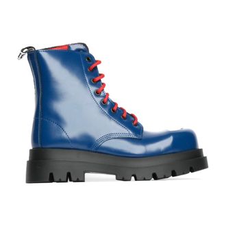 Cult Wedge Bolt Schuhe mit 8 L&ouml;chern - - Shoes - Damen - Blau - 40 EU