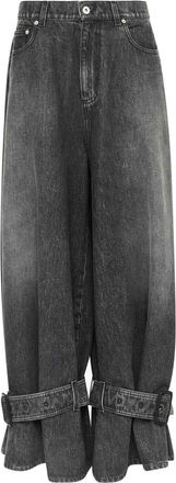 J.W.Anderson jean à détails de boucles - Gris