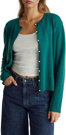 Benetton Damen Maglia Coreana M/L 1002d501u Strickjacke, gr&uuml;n, M