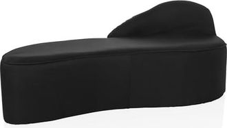 hjh OFFICE Modernes Loungesofa Baracoa Chaiselongue rechtsseitig, Couch Relaxliege gepolstert, Stoffbezug Schwarz