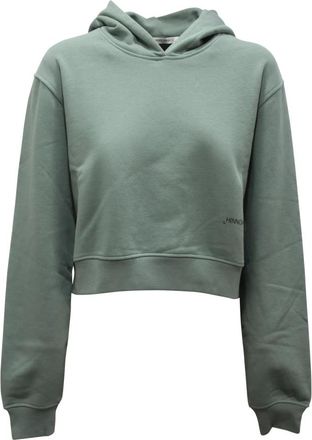 Hinnominate Hinnominate, Femme, Sweatshirts et sweats &agrave; capuche, Vert, Taille: 38 FR Cropped SweaT-shirt