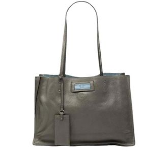Prada Pre-owned Etiquette Tote - Femme - Pre-owned - Gris - Taille: ONE Size