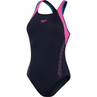 Speedo Damen Badeanzug HYPERBOOM SPL FYBK AF NAVY/PINK
