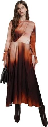 H2O Femme, Robes, Multicolore, Taille: 42 FR Robe Chemise &agrave; Imprim&eacute; Abstrait et Jupe &Eacute;vas&eacute;e