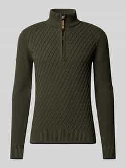 PME Legend Slim Fit Strickpullover aus Baumwoll-Mix