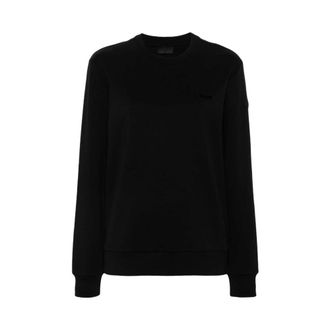 Moncler Logo Plaque Sweatshirt - - Sweatshirts & Hoodies - Damen - Schwarzk - L