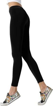 Intimidea Leggings Femme en Cachemire, Doux et Chauds, 610776 (Noir, L/XL)