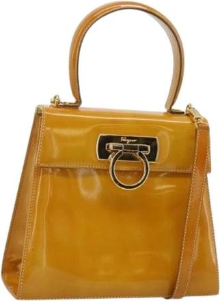 Ferragamo Sac &agrave; main Pre-owned - Femme - Pre-owned - Jaune - Taille: ONE Size