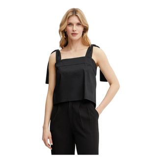 Liu Jo Square Neck Top - - Tops - Damen - Schwarzk - L