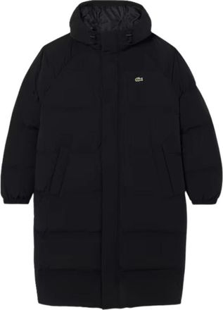 Lacoste Lange wasserabweisende Daunenjacke - - Coats - Herren - Schwarzk - S