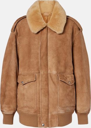 Prada Jacke aus Veloursleder mit Shearling