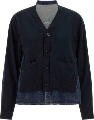 sacai Cardigan - Bleu