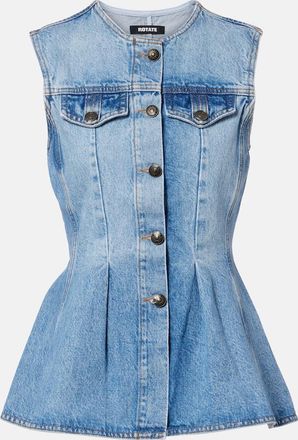 Rotate Top Zoey aus Denim