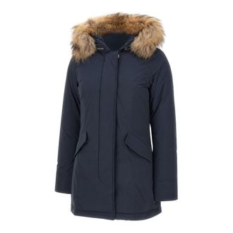 Woolrich Luxury Arctic Raccoon Parka - - Coats - Damen - Blau - S
