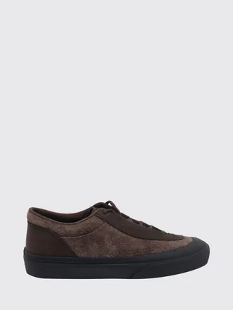 Stone Island Niedrige Sneaker aus Kalbsveloursleder mit Compass-Logo