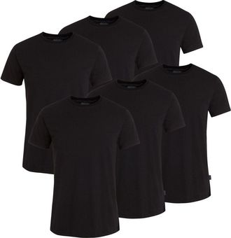 Jockey American-Shirt American T-Shirt (6er Pack) flache N&auml;hte, Relaxed Fit, Single-Jersey, kurze &Auml;rmel