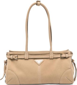 Prada Medium Bonnie Logo-plaque Shoulder Bag