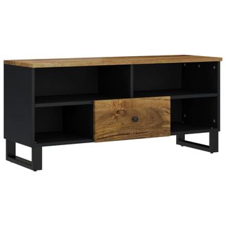 vidaXL Vidaxl - Mobile Tv 100x33x46cm Legno Massello Mango E Legno Multistrato