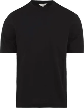 Malo Homme, Tops, Noir, Taille: XL T-shirt en coton stretch