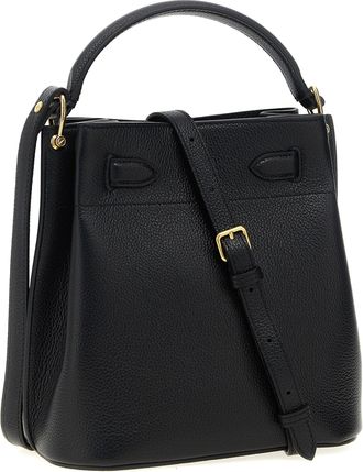 Mulberry Pebbled Leather Bucket Bag - Black