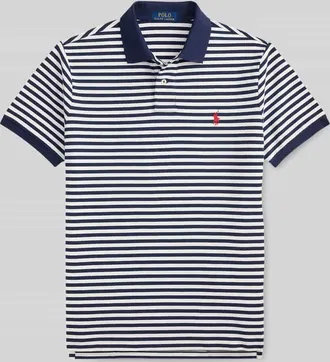 Polo Ralph Lauren Slim Fit Poloshirt aus reiner Baumwolle Modell YD MESH STRIPE POLO