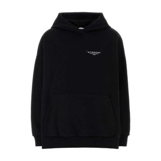 Givenchy Logo-Print Baumwoll-Hoodie - - Sweatshirts & Hoodies - Damen - Schwarzk - S